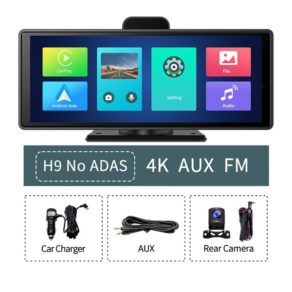 4K Dash Cam ADAS Wireless CarPlay Android Auto Car DVR 5G WiFi GPS Nav – Onextra Store